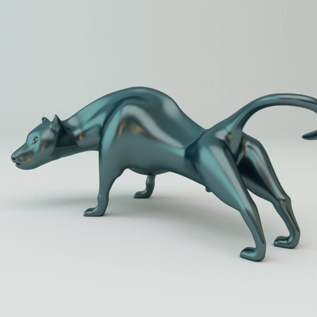 Statue Puma 3d 3ds