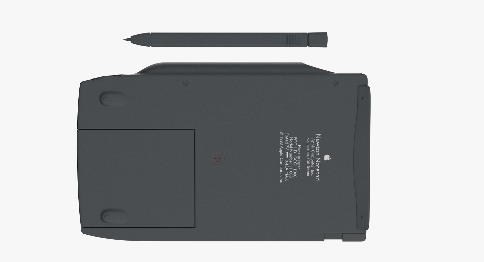 3d model apple newton message pad