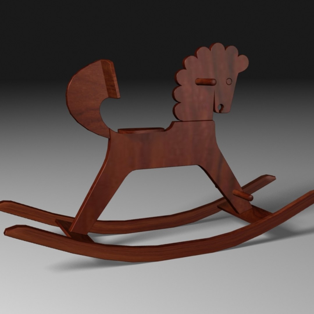 3d rocking horse model