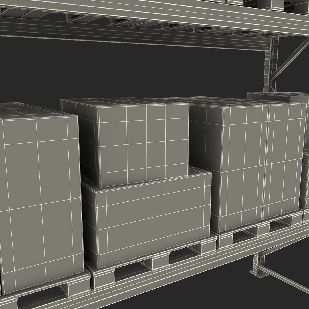 3d Warehouse Rack Model