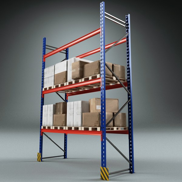 3d warehouse rack model