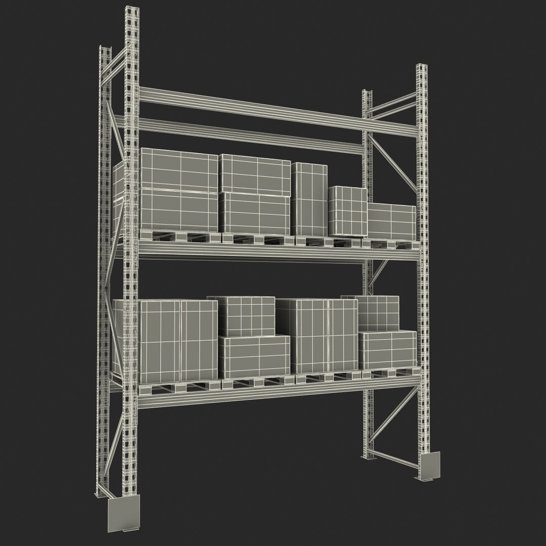 3d Warehouse Rack Model