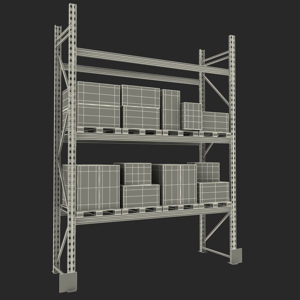 3d warehouse rack model