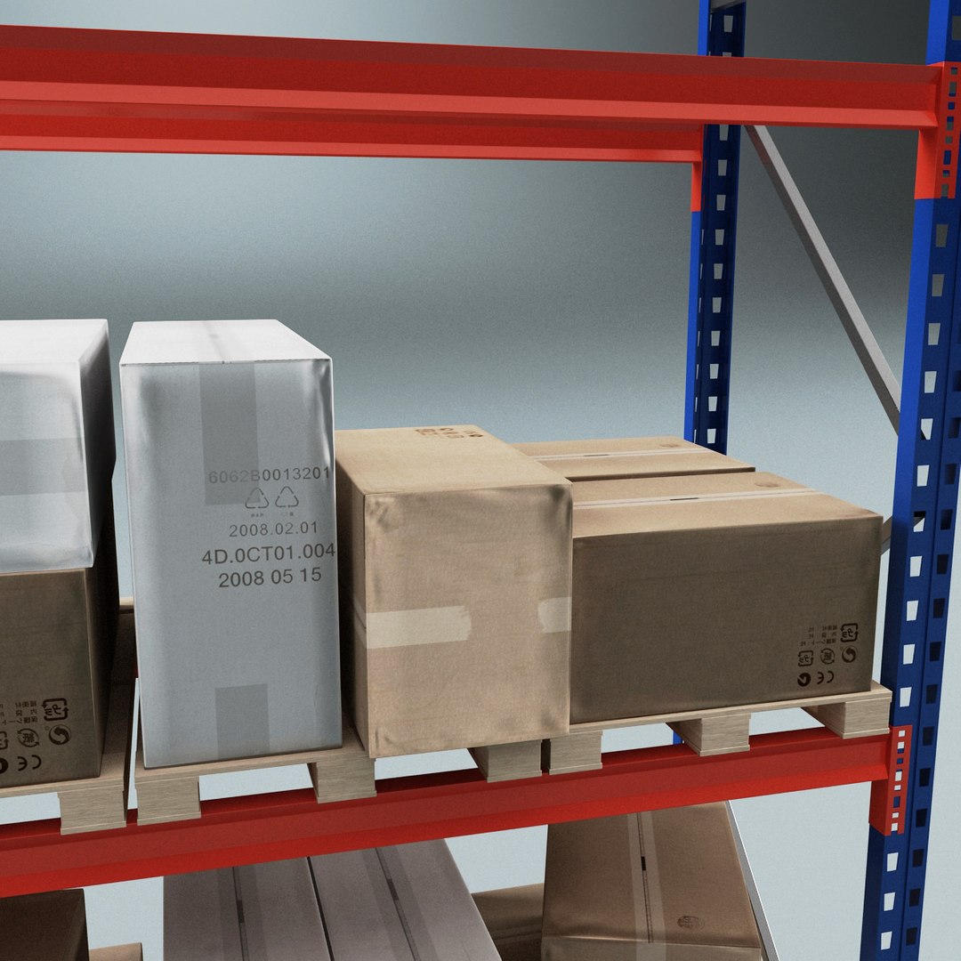 3d Warehouse Rack Model