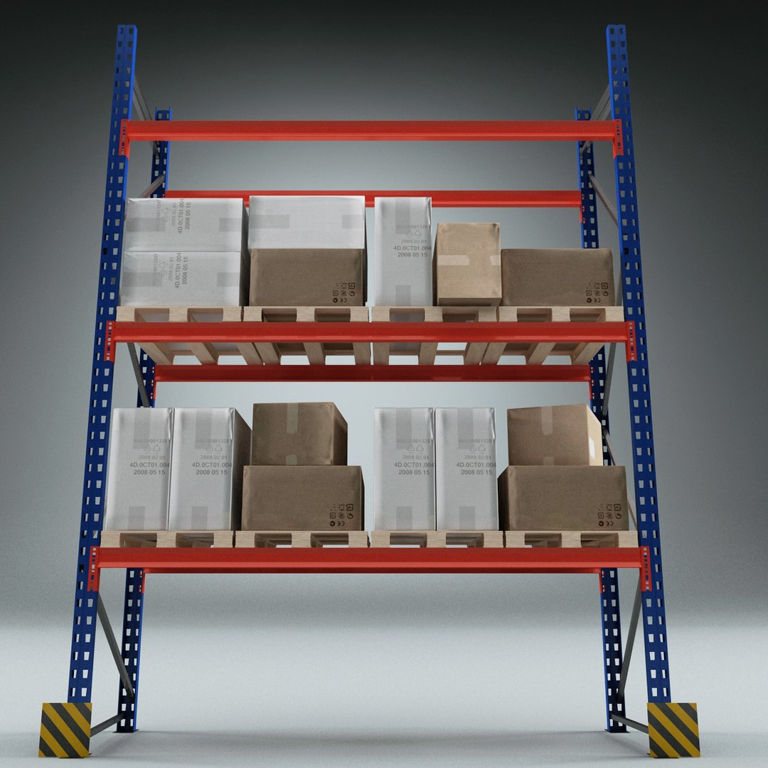 3d Warehouse Rack Model