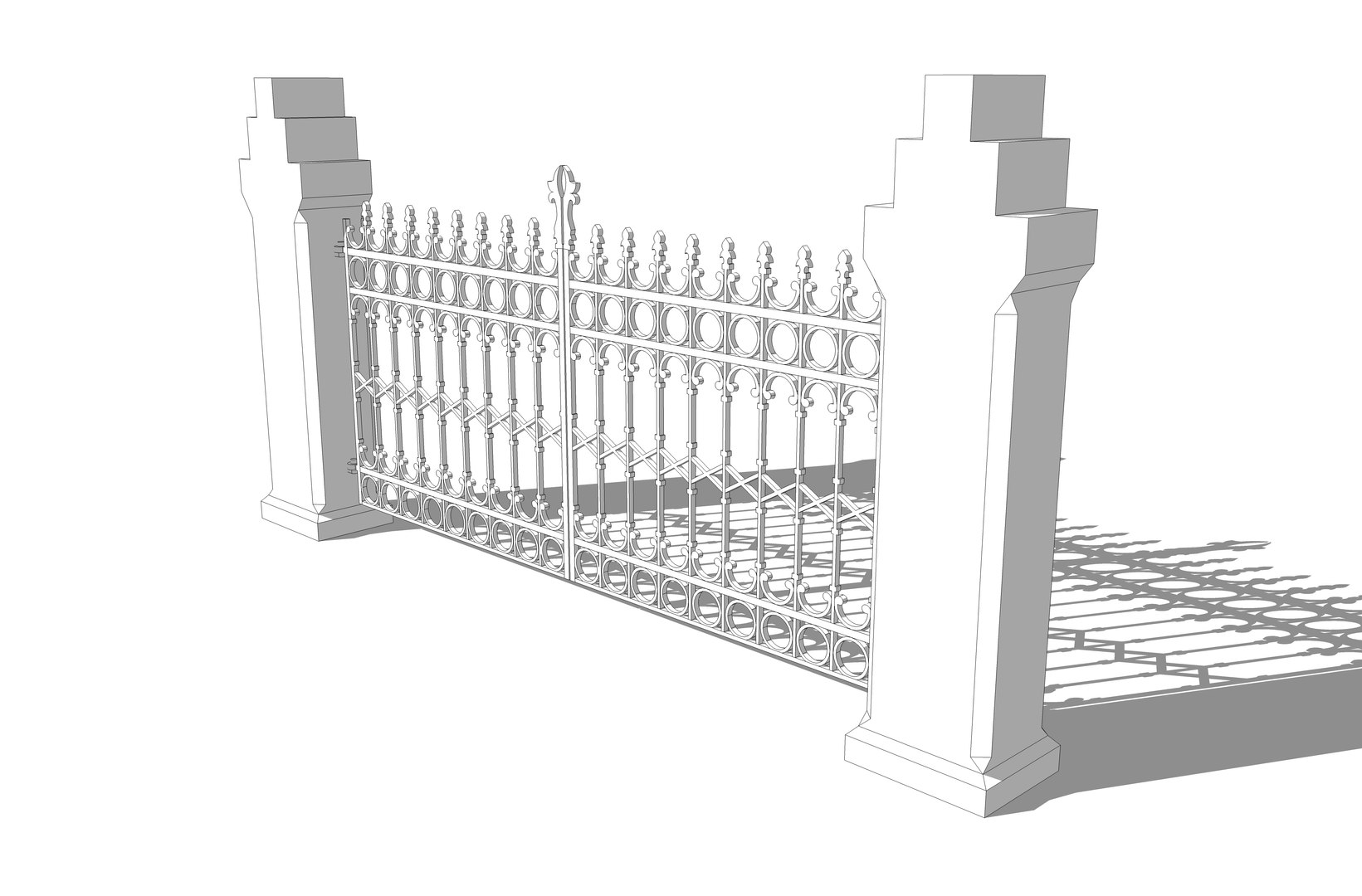 Church Gate 3d Fbx