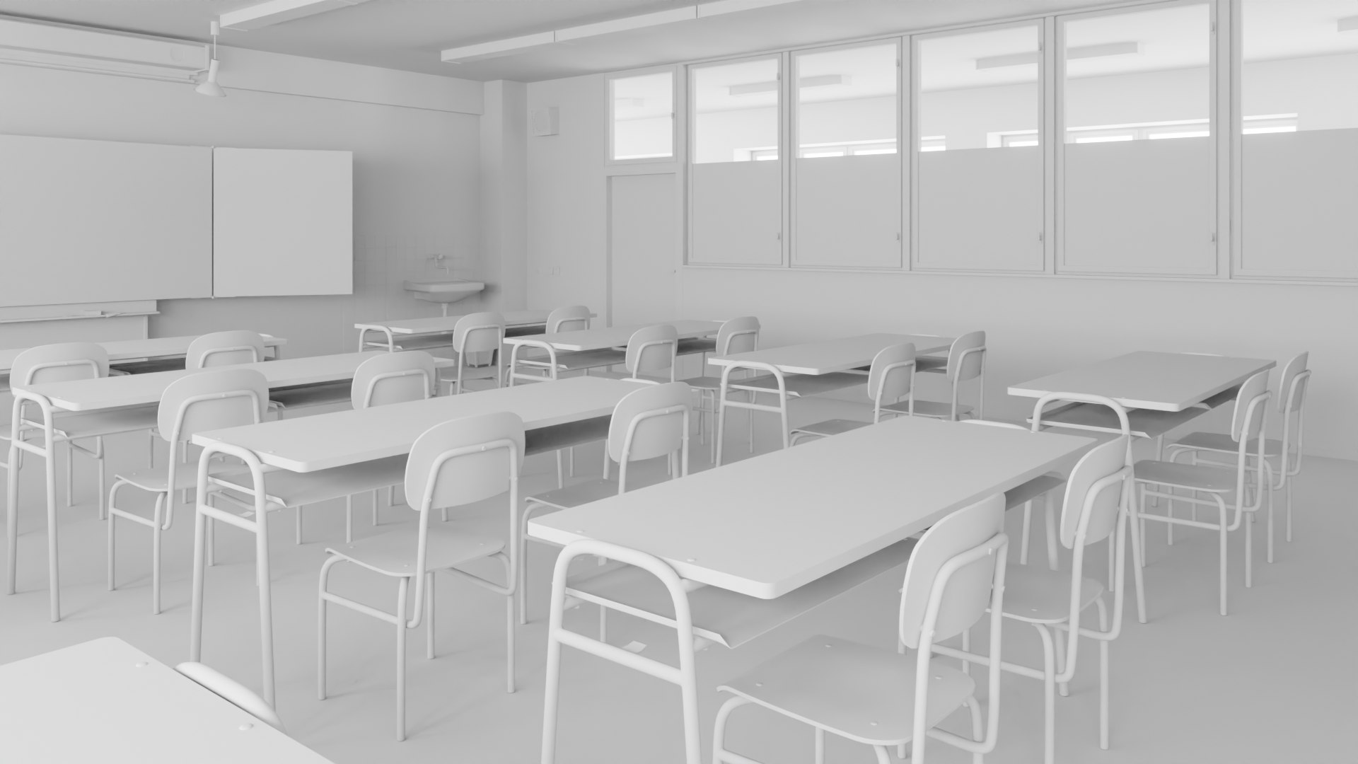 Soviet Era Classroom 3D Model - TurboSquid 2296312