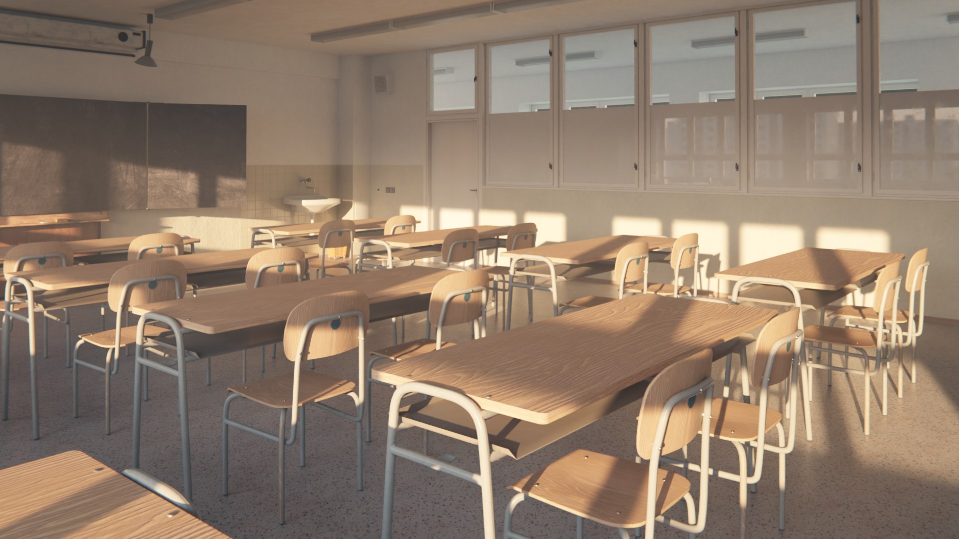 Soviet Era Classroom 3D Model - TurboSquid 2296312