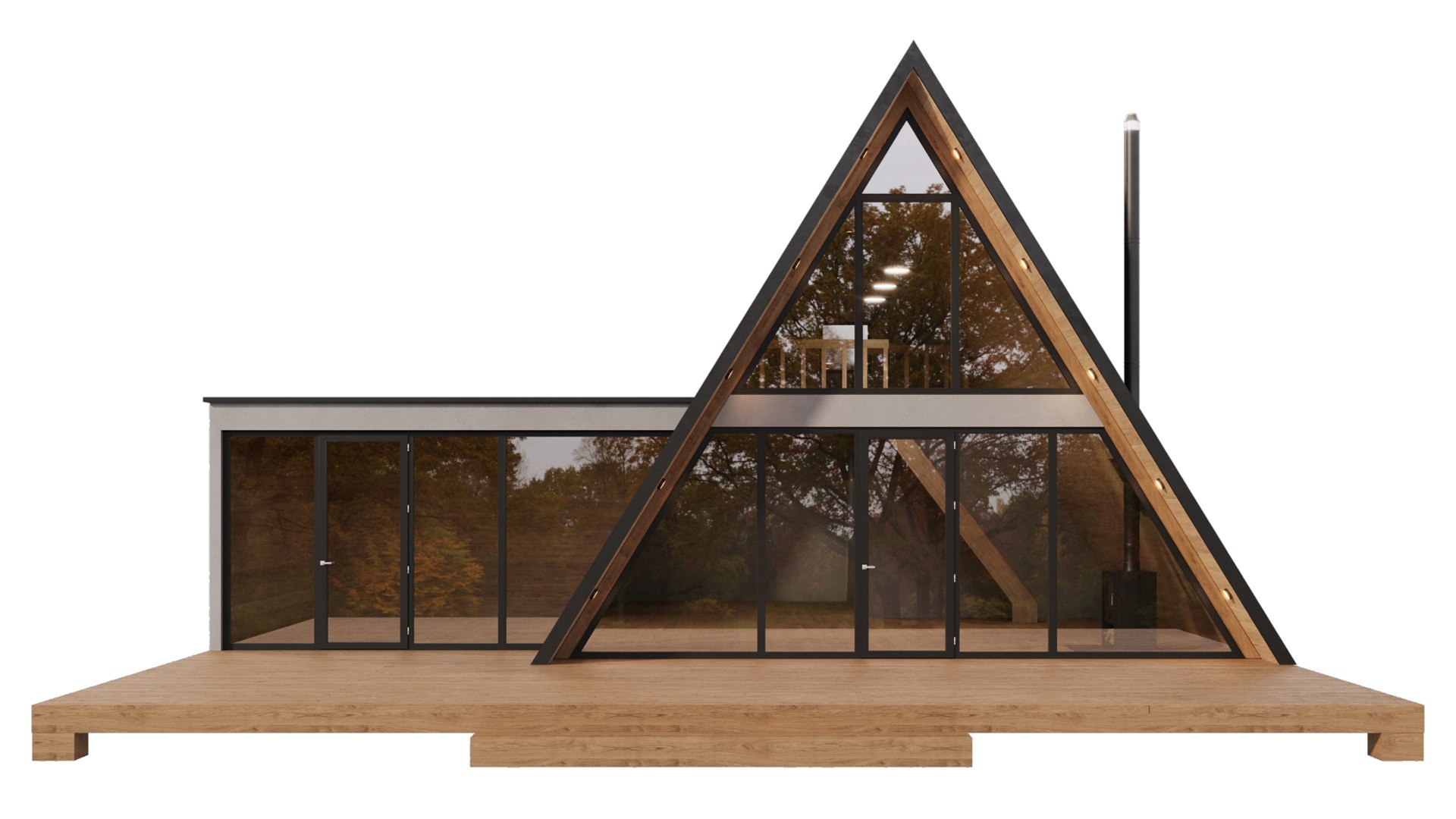 A-frame House 01 Model - TurboSquid 2283038
