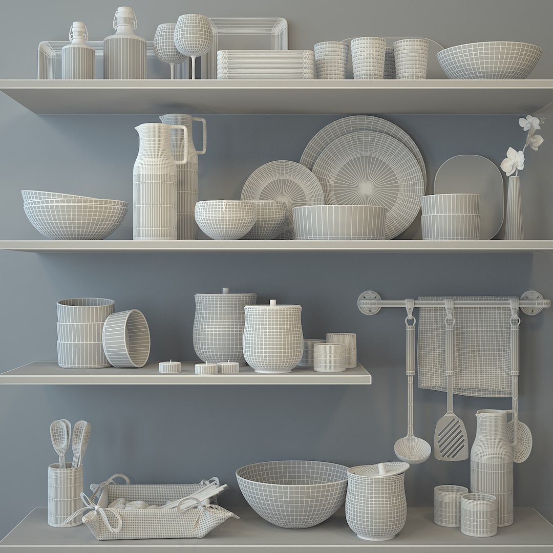 3d Model Kitchen Set