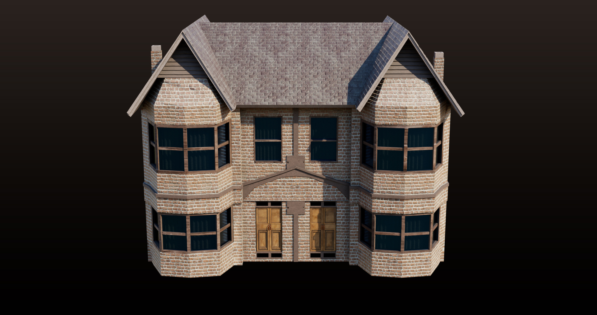 3D Model House 05 PBR Game Ready Unity UE V-Ray Arnold Textures ...