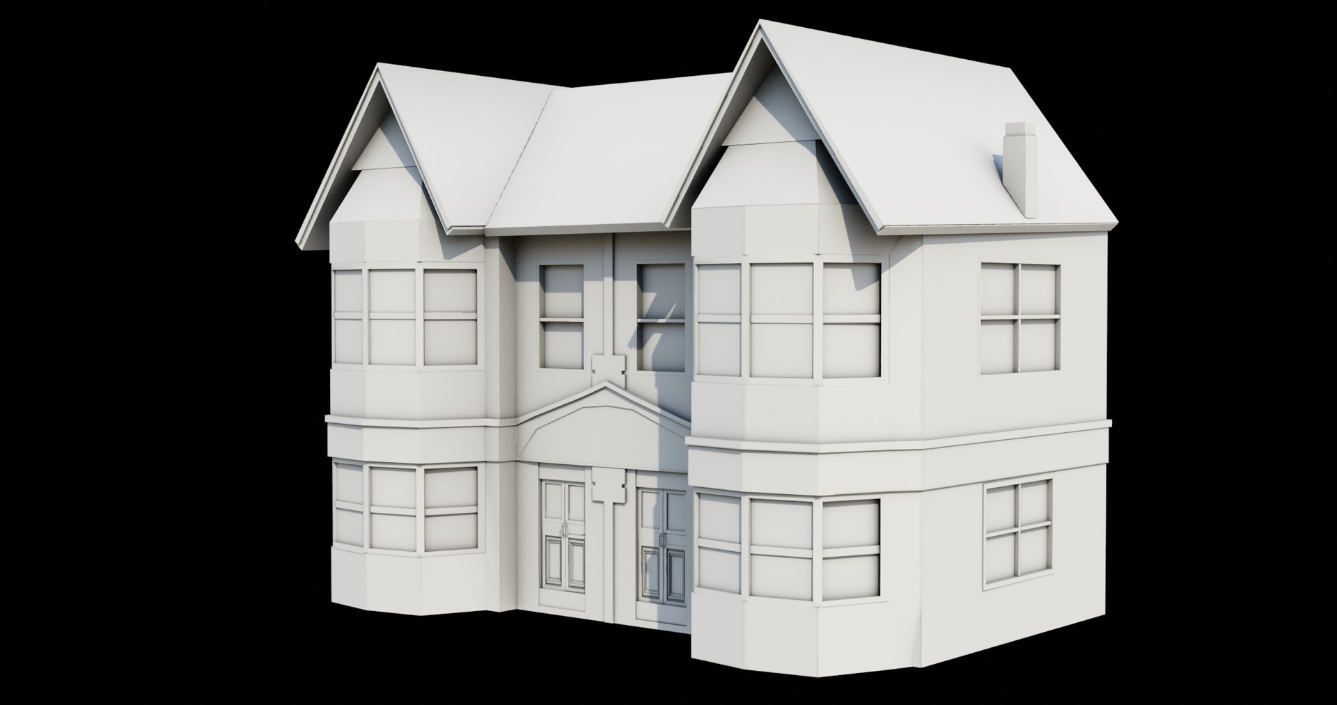 3D Model House 05 PBR Game Ready Unity UE V-Ray Arnold Textures ...