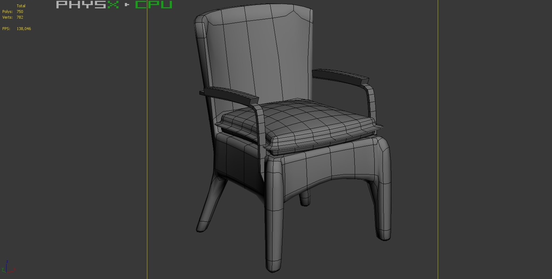 3d model of chair