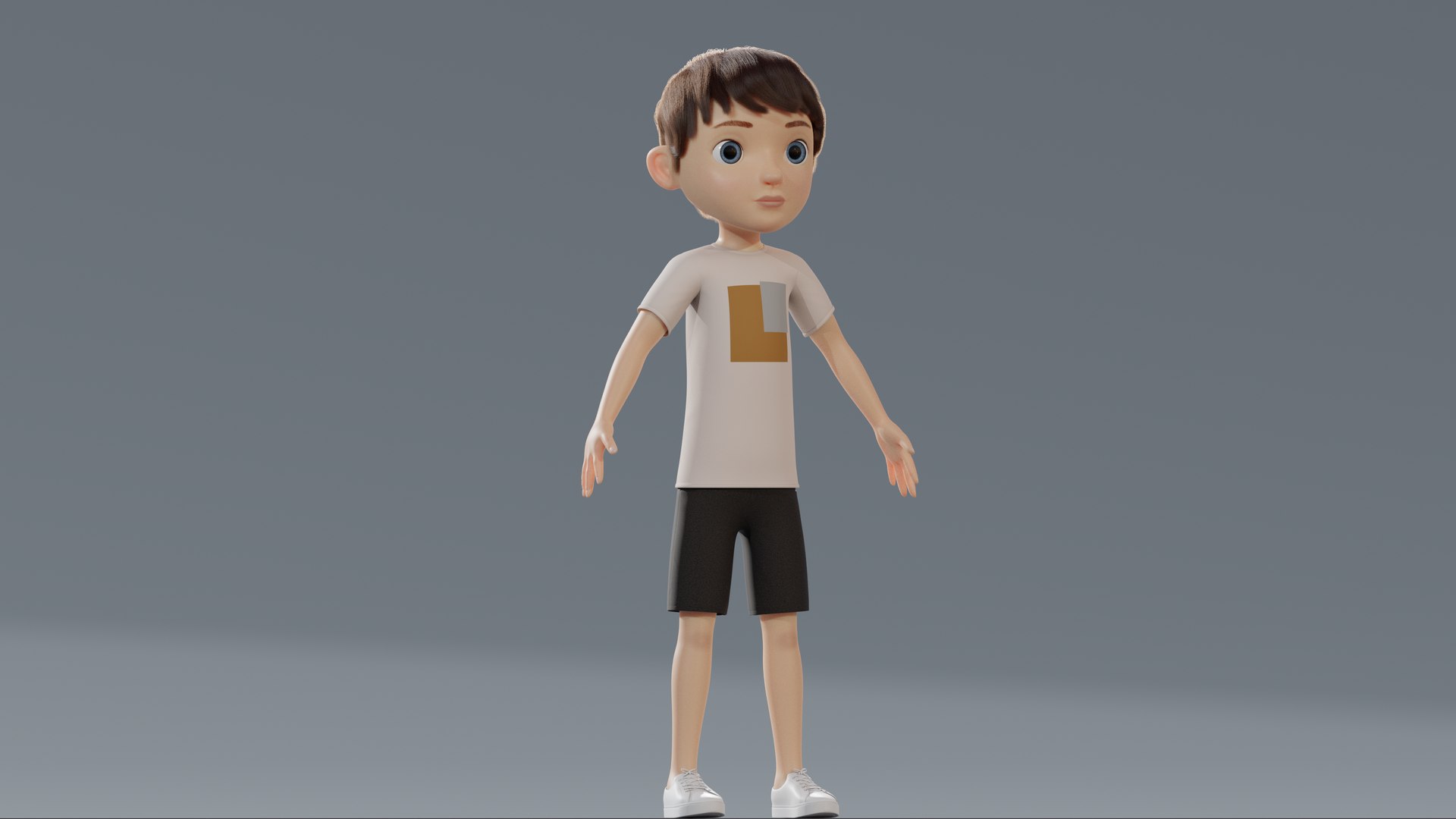 3D model Rigged Cartoon White Boy Alex - TurboSquid 2097677