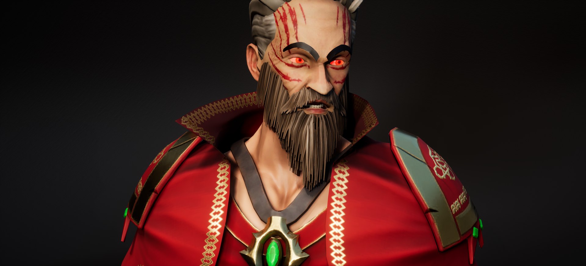 3D Stylized Male Wizard Red Model - TurboSquid 2055880