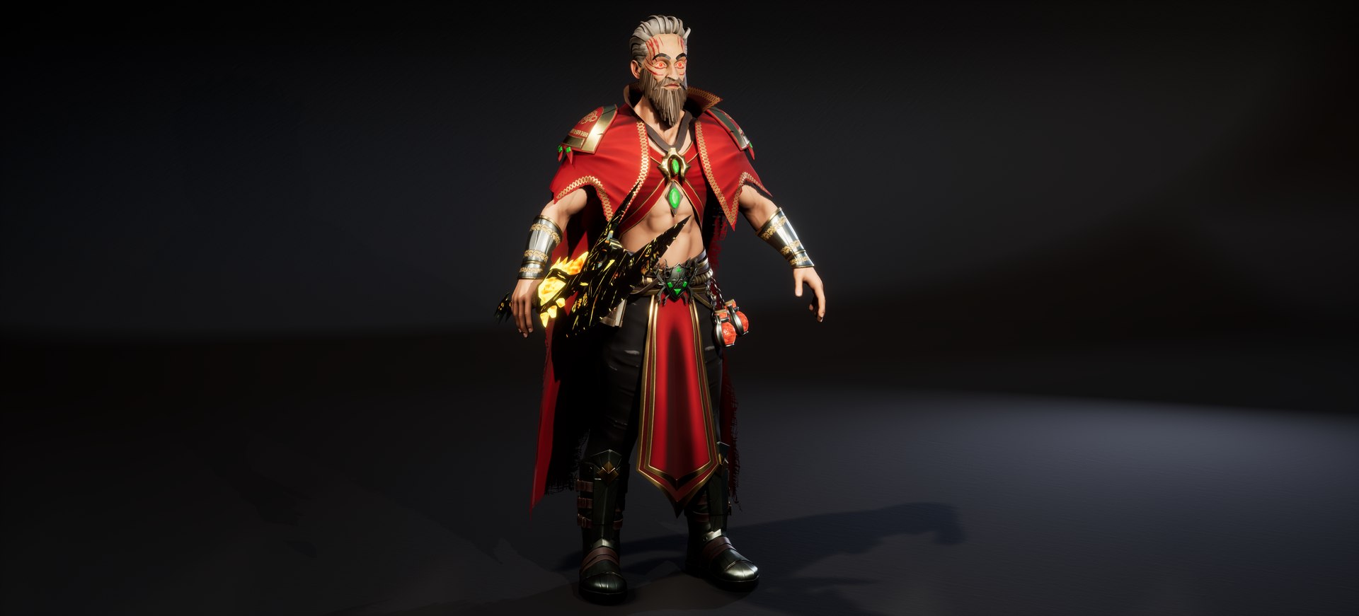 3D Stylized Male Wizard Red Model - TurboSquid 2055880