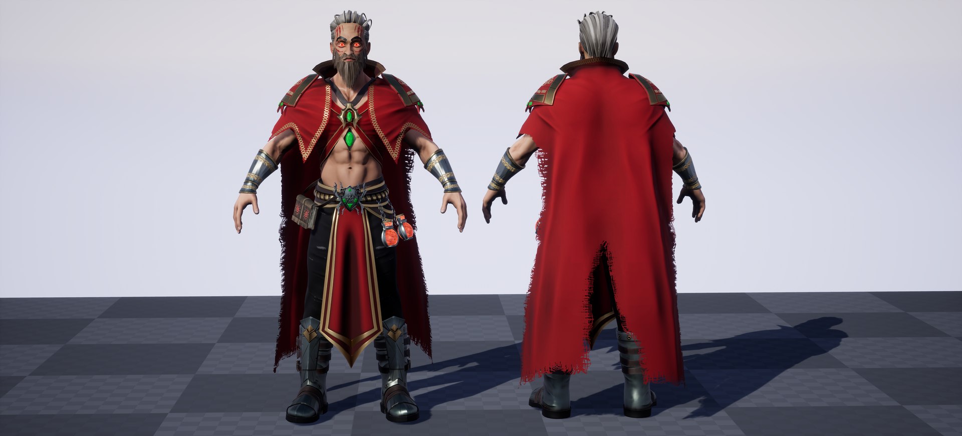 3D Stylized Male Wizard Red Model - TurboSquid 2055880