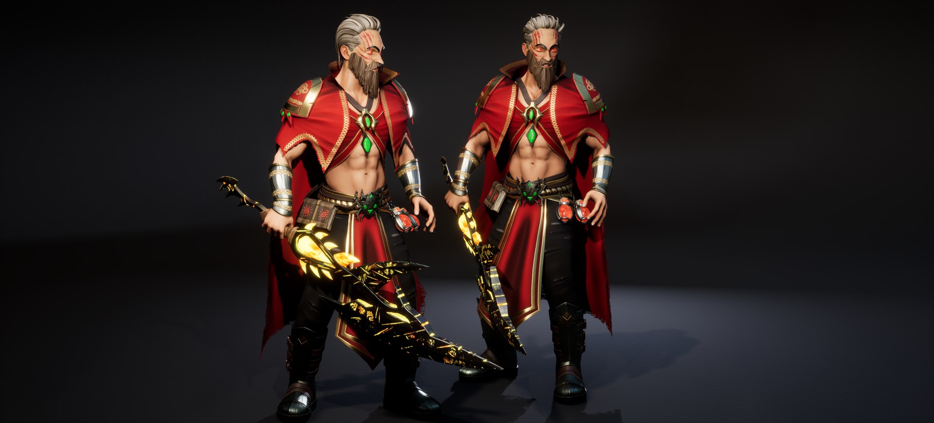 3D Stylized Male Wizard Red Model - TurboSquid 2055880