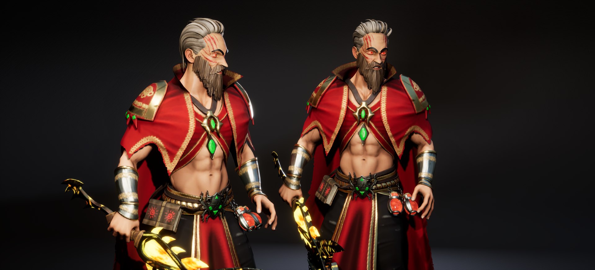 3D Stylized Male Wizard Red Model - TurboSquid 2055880