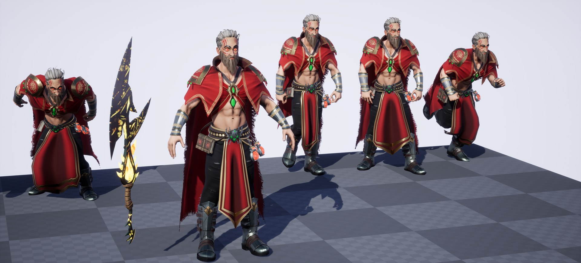 3D Stylized Male Wizard Red Model - TurboSquid 2055880
