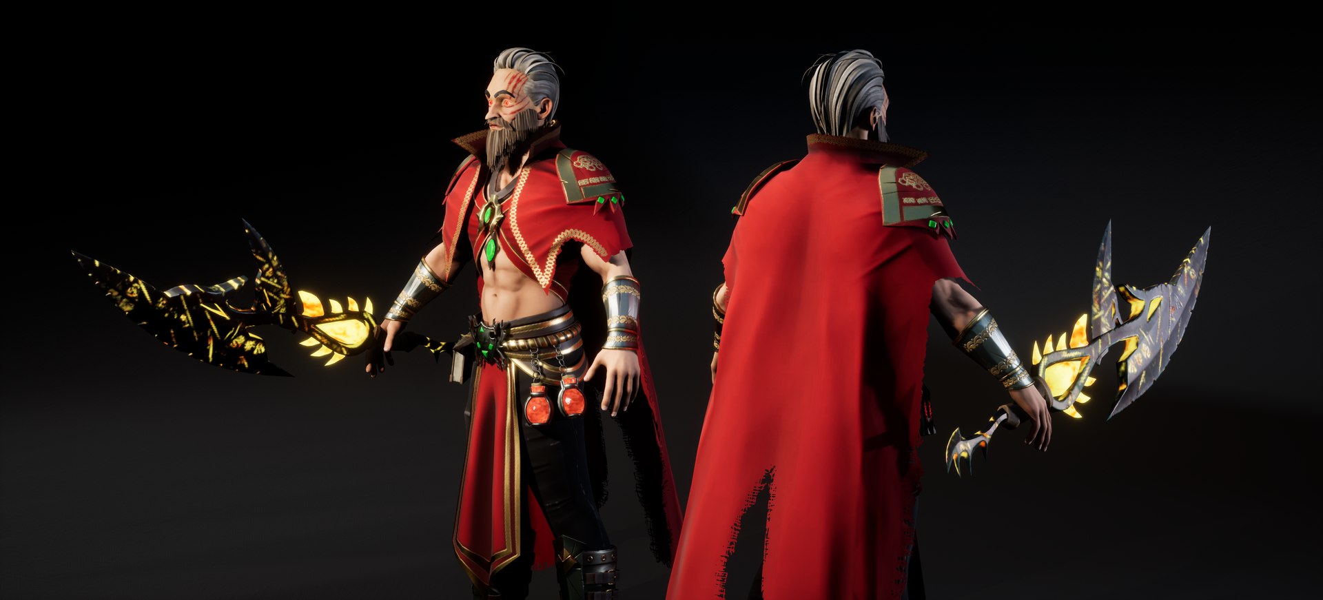 3D Stylized Male Wizard Red Model - TurboSquid 2055880