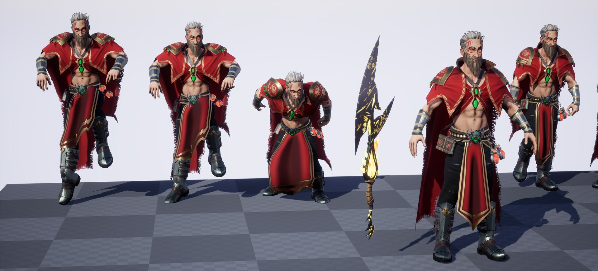 3D Stylized Male Wizard Red Model - TurboSquid 2055880