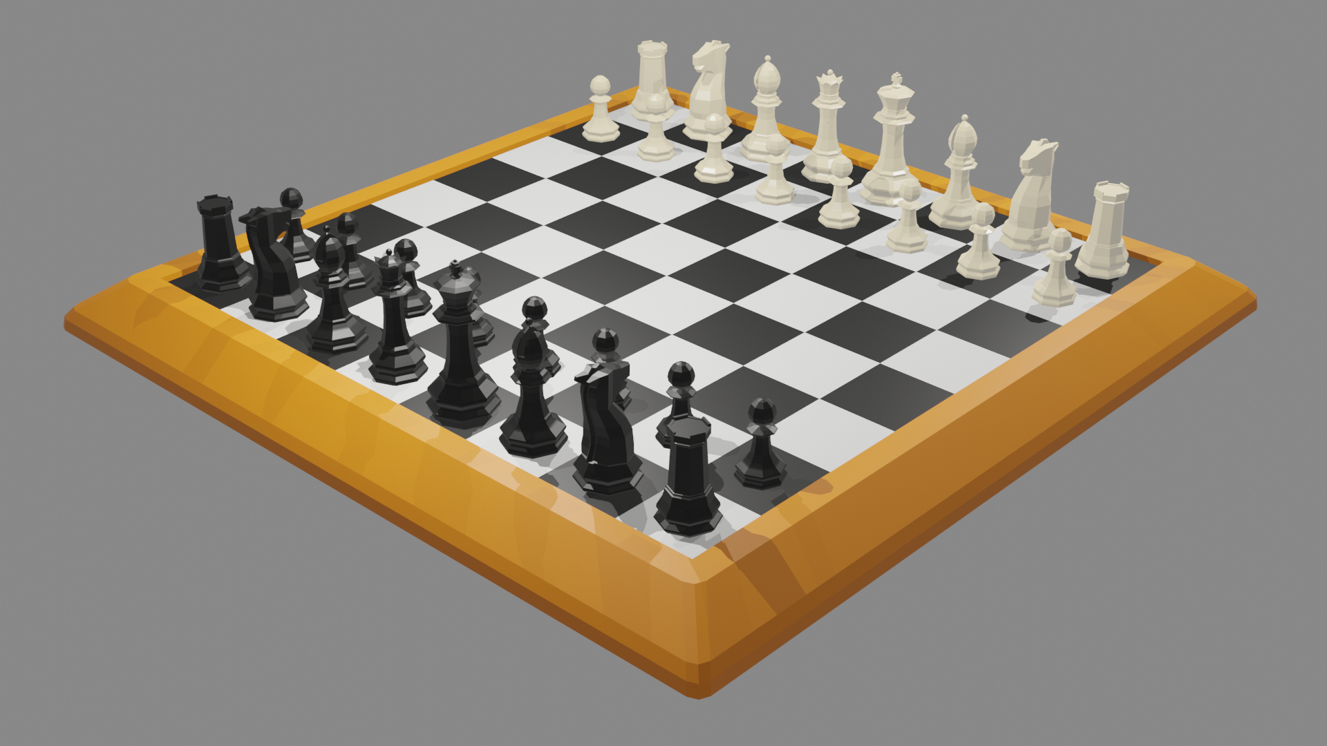 Chess Board Pieces 3D Model - TurboSquid 1629736