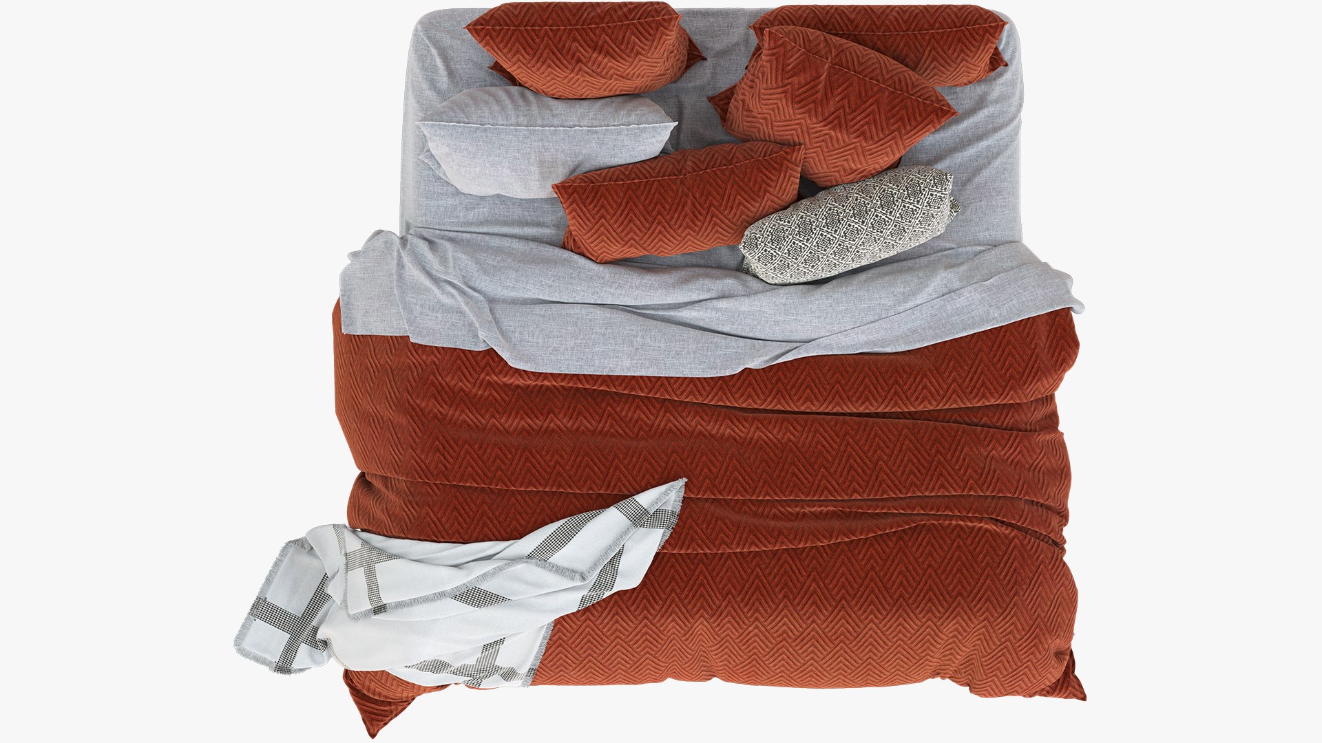 Adairs Colvin Clay Quilted Quilt Cover 3D Model - TurboSquid 1942245