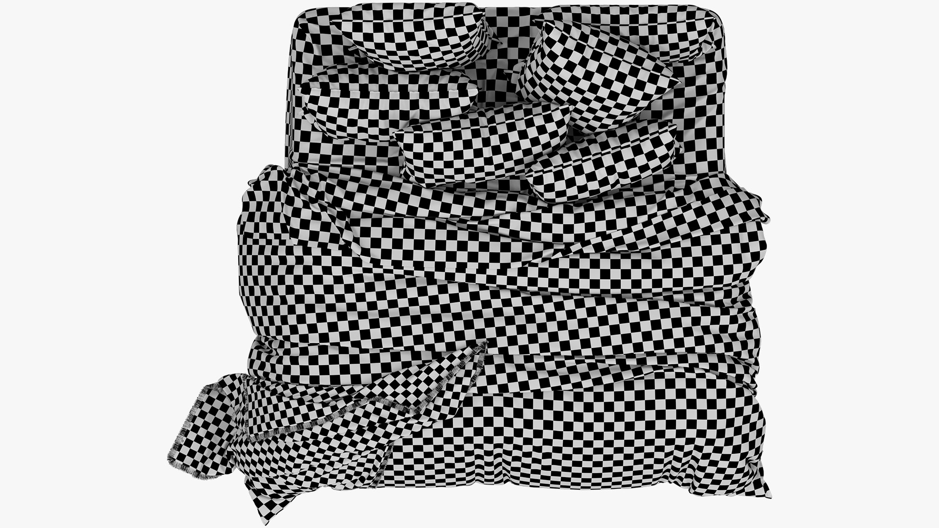 Adairs Colvin Clay Quilted Quilt Cover 3D Model - TurboSquid 1942245