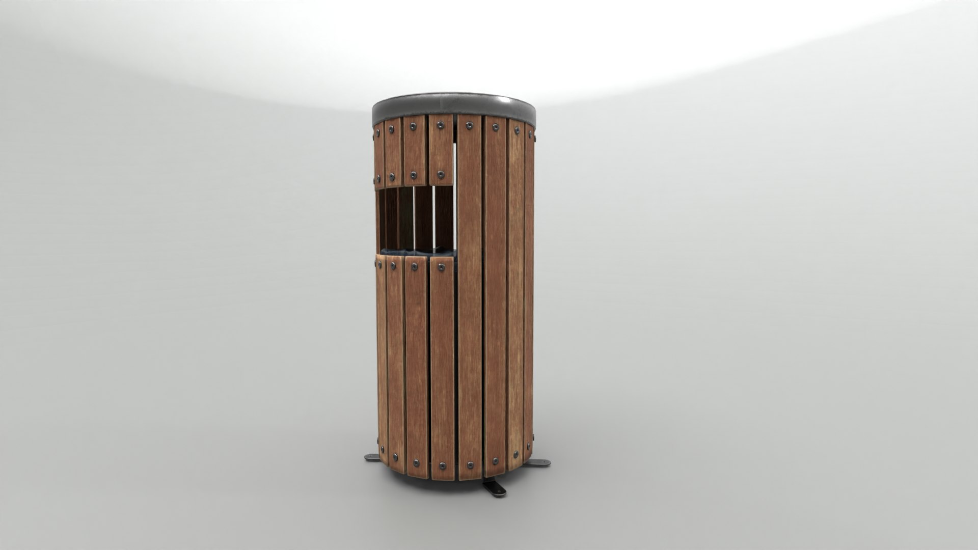 Modern Timber Street Bin Vol 09 - 4K Textures Game-Ready PBR 3D ...