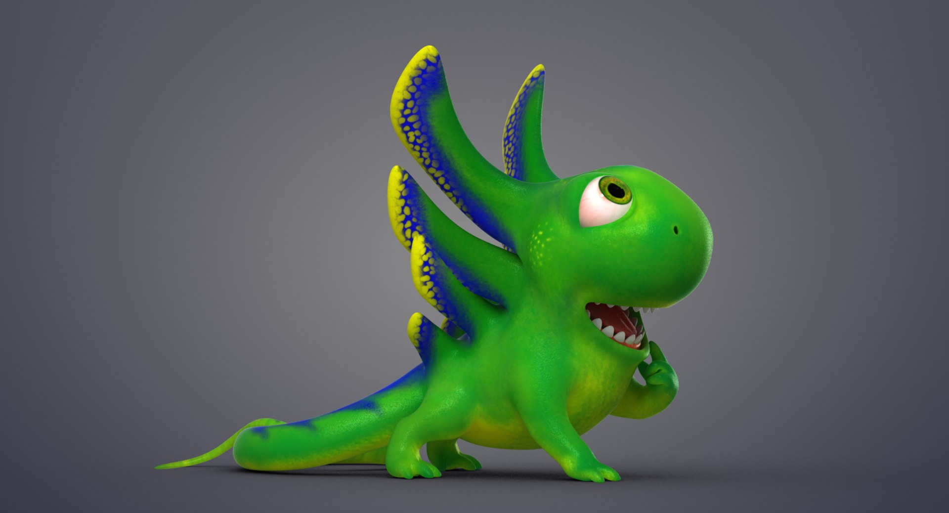 lizard character rig max