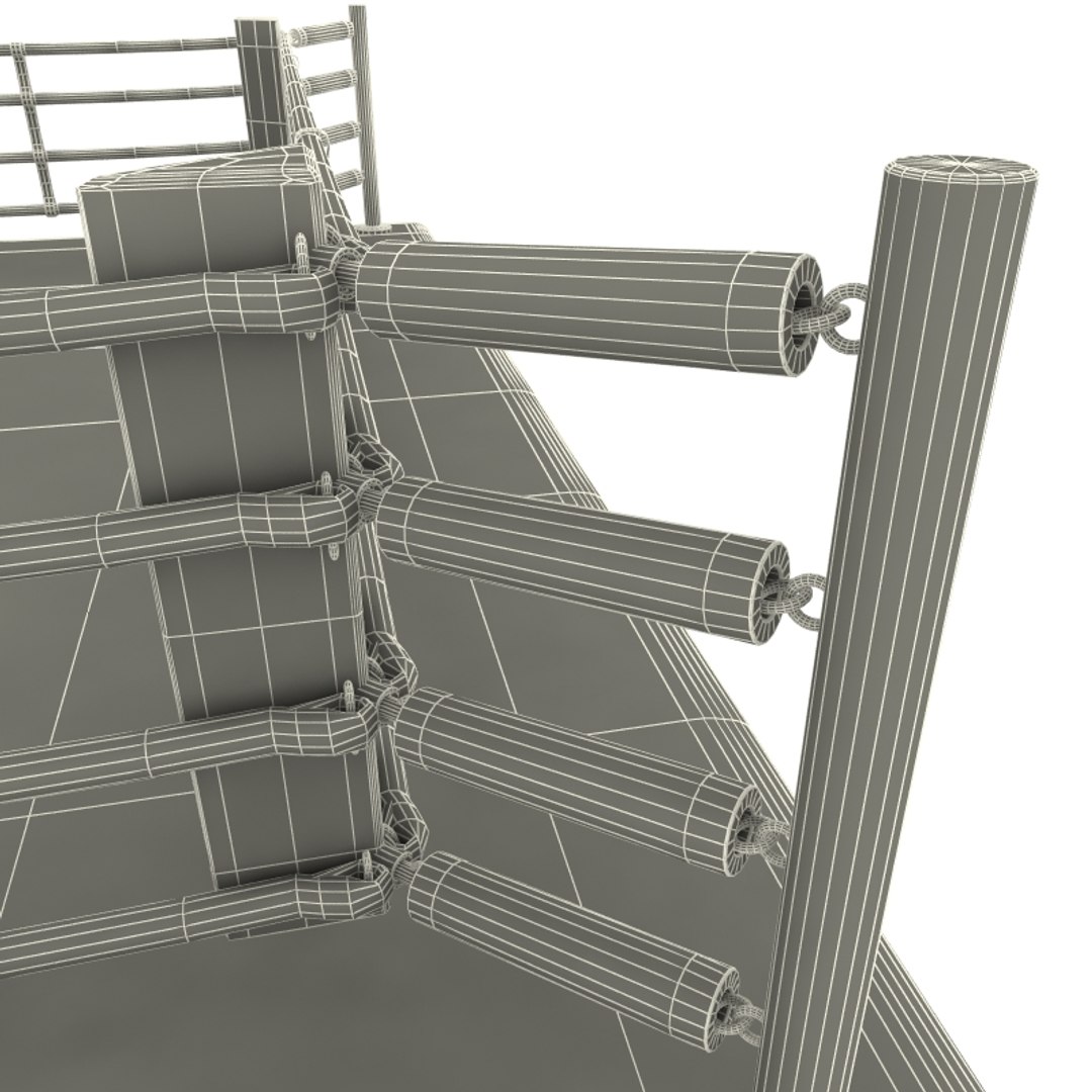 3d Boxing Ring V2 Model