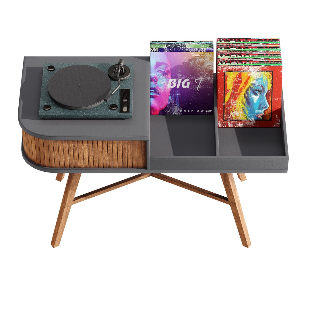 The Vinyl Table 3D Model - TurboSquid 1762656