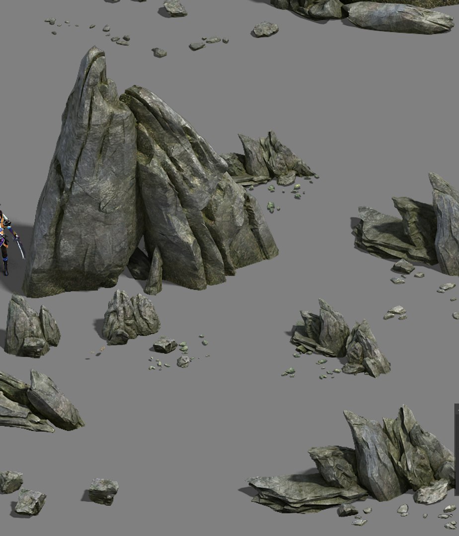 Mountain rock stones model - TurboSquid 1258961