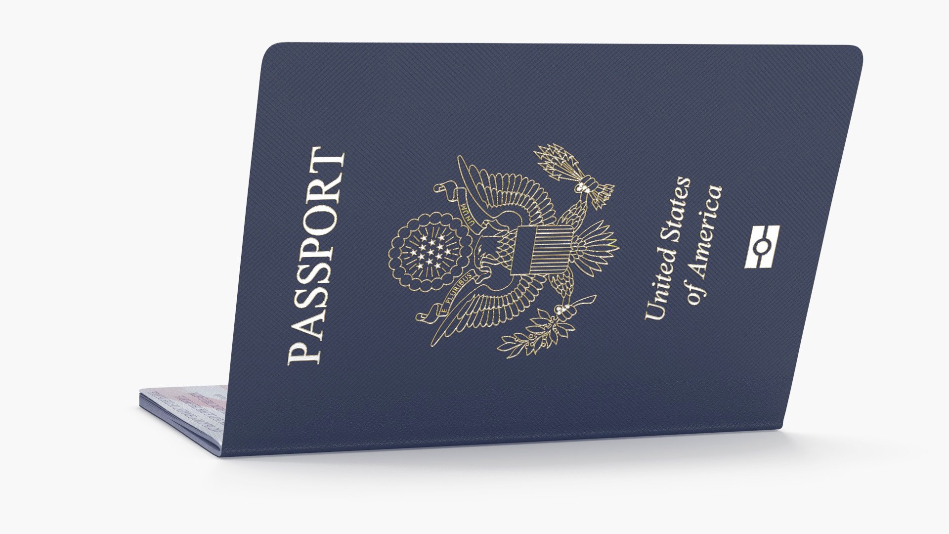 3D United States Passport Open Cover - TurboSquid 2217952