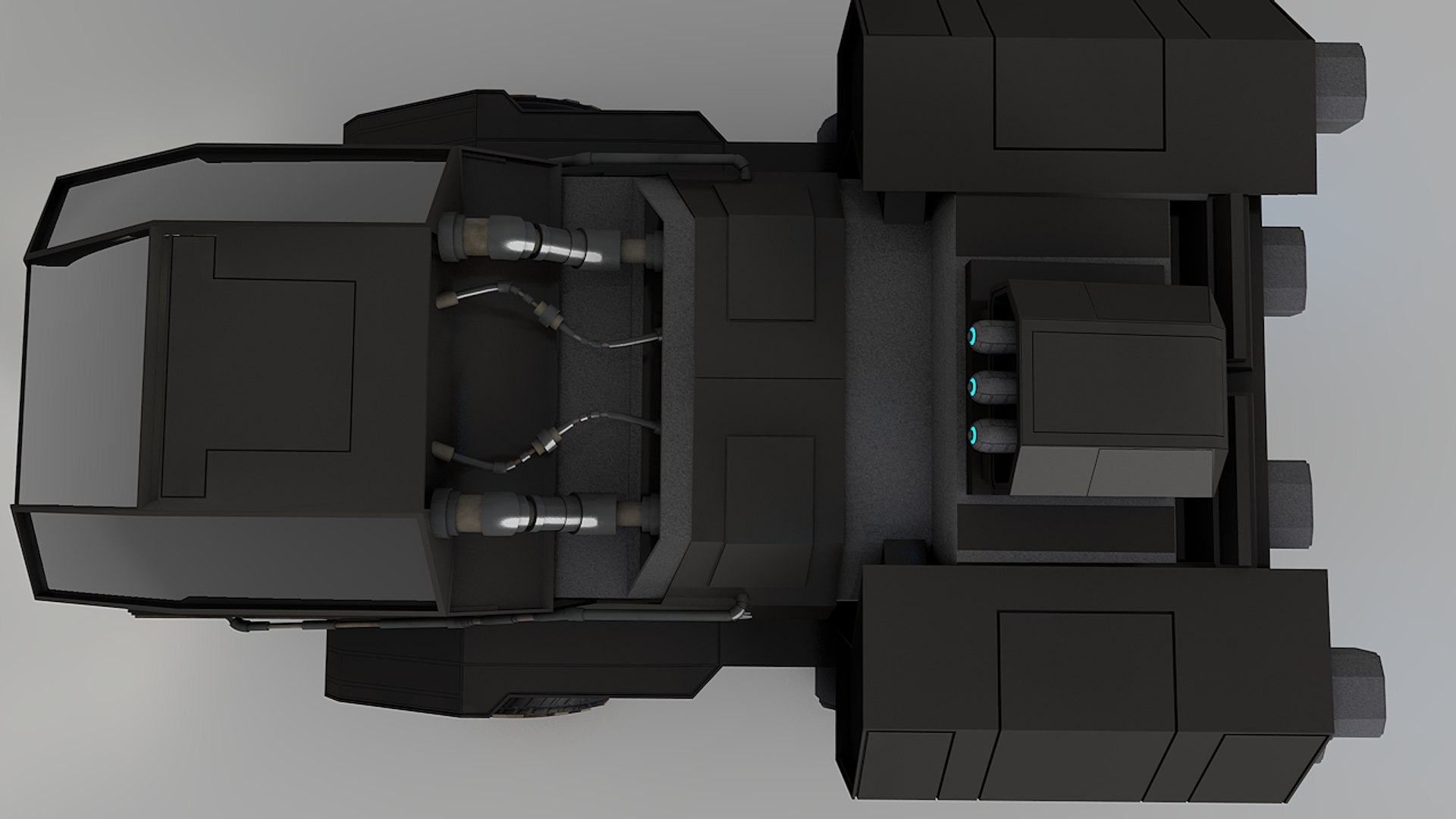 3d Model Futuristic Tank Ev-105