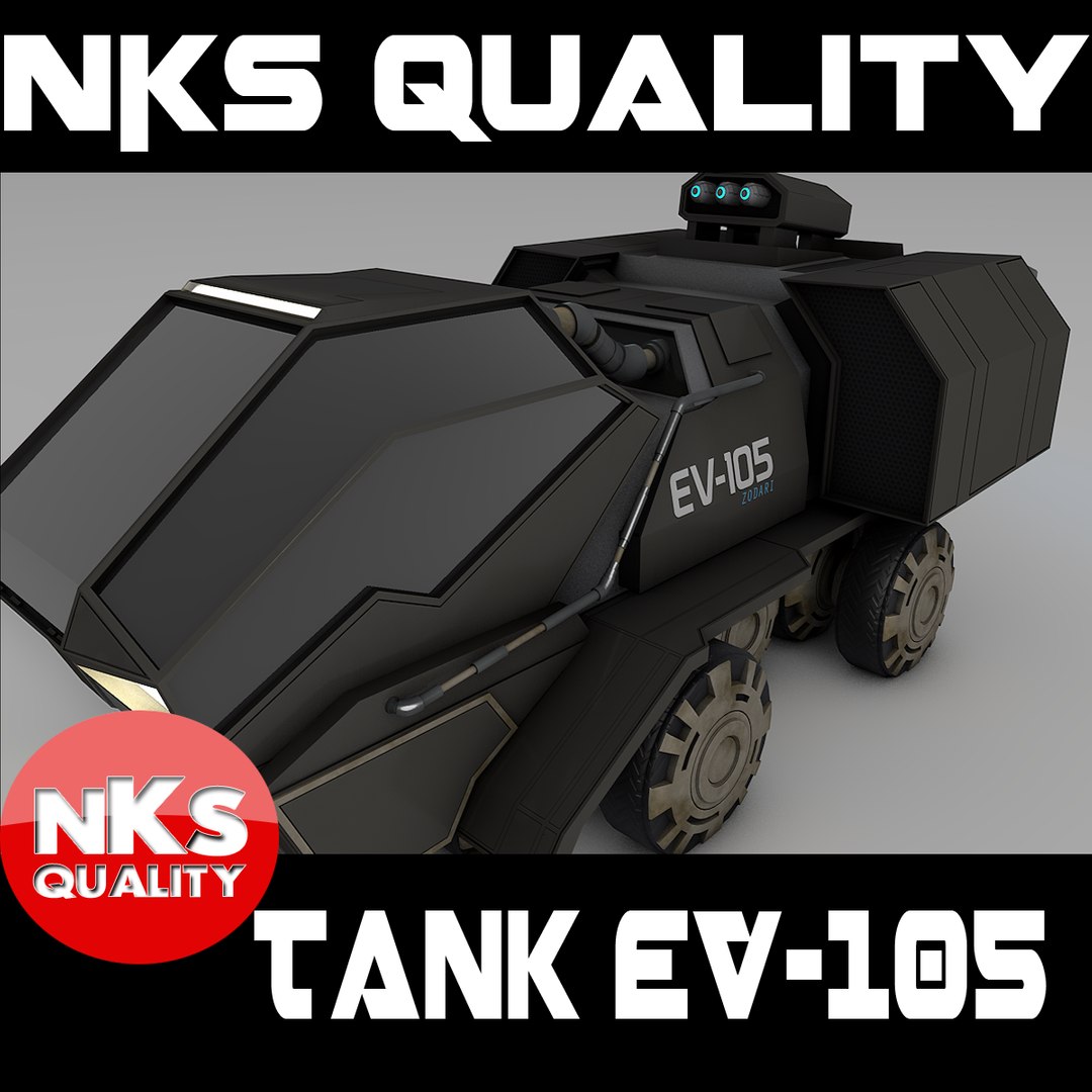 3d Model Futuristic Tank Ev-105