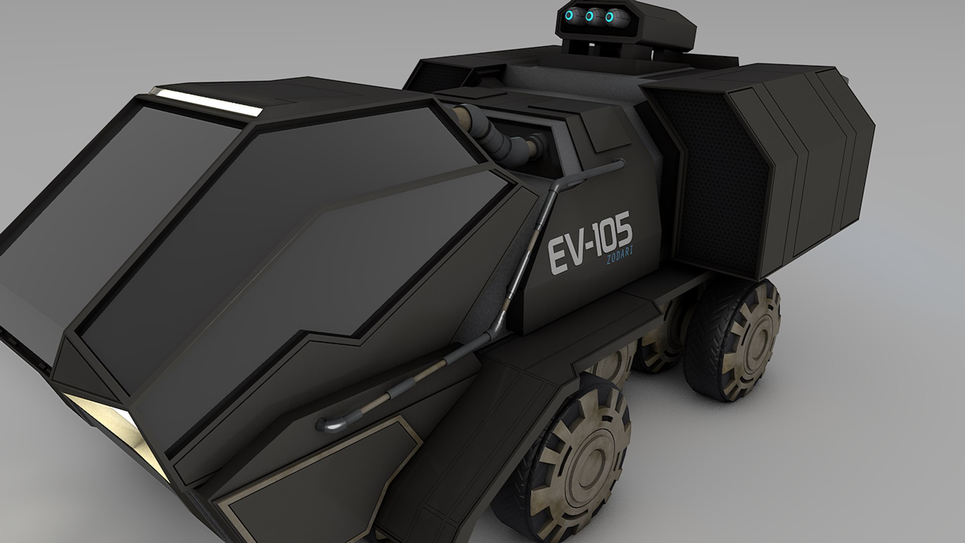3d Model Futuristic Tank Ev-105