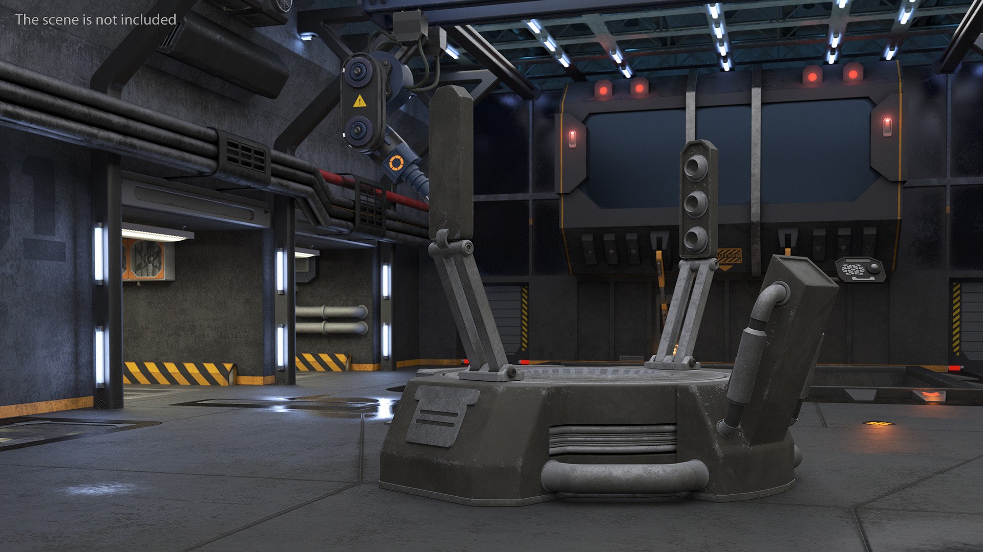 Sci Fi Teleport Machine Is Off 3D Model - TurboSquid 2236579