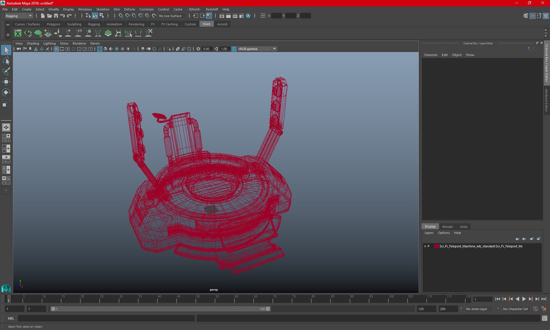 Sci Fi Teleport Machine Is Off 3D Model - TurboSquid 2236579