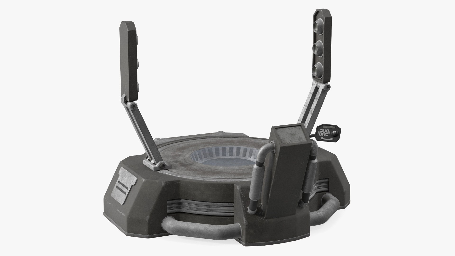 Sci Fi Teleport Machine Is Off 3D Model - TurboSquid 2236579