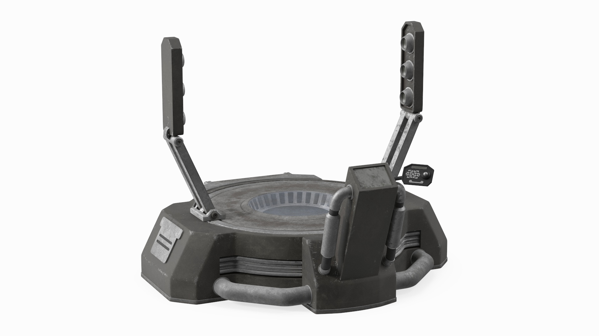 Sci Fi Teleport Machine Is Off 3D Model - TurboSquid 2236579