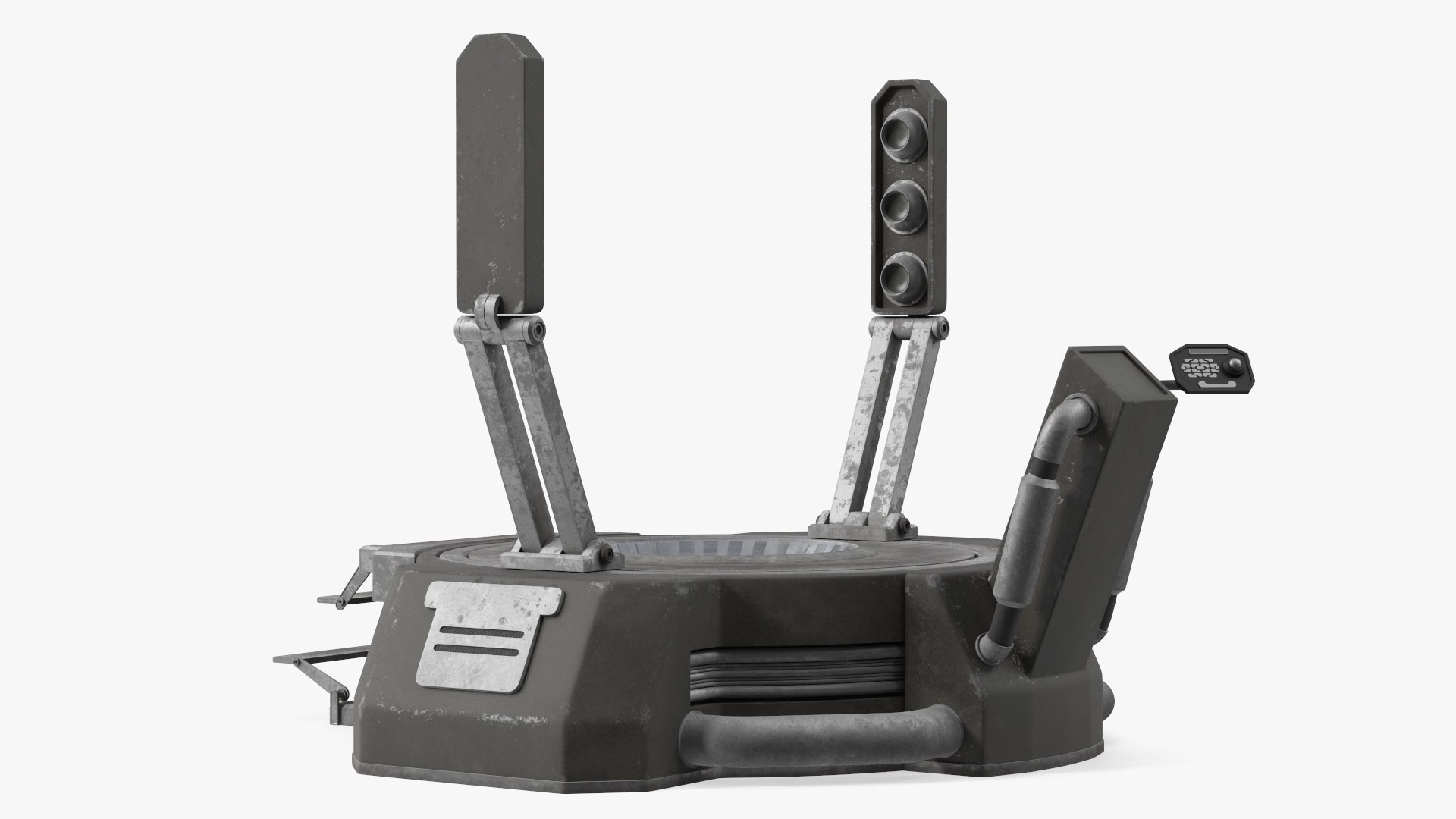 Sci Fi Teleport Machine Is Off 3D Model - TurboSquid 2236579