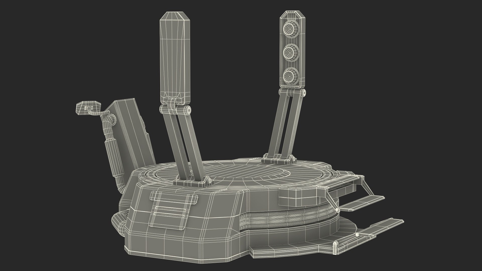 Sci Fi Teleport Machine Is Off 3D Model - TurboSquid 2236579