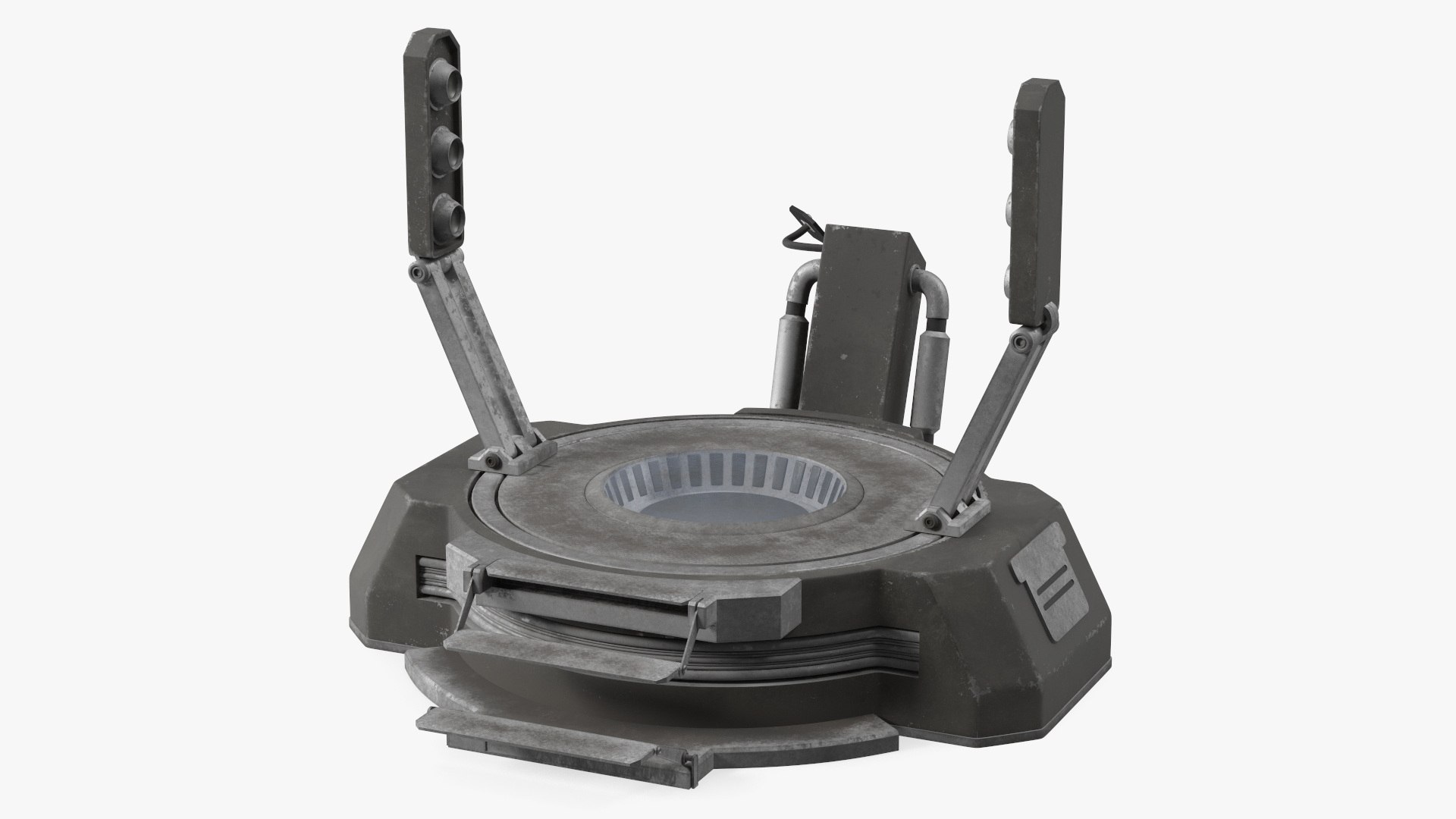 Sci Fi Teleport Machine Is Off 3D Model - TurboSquid 2236579