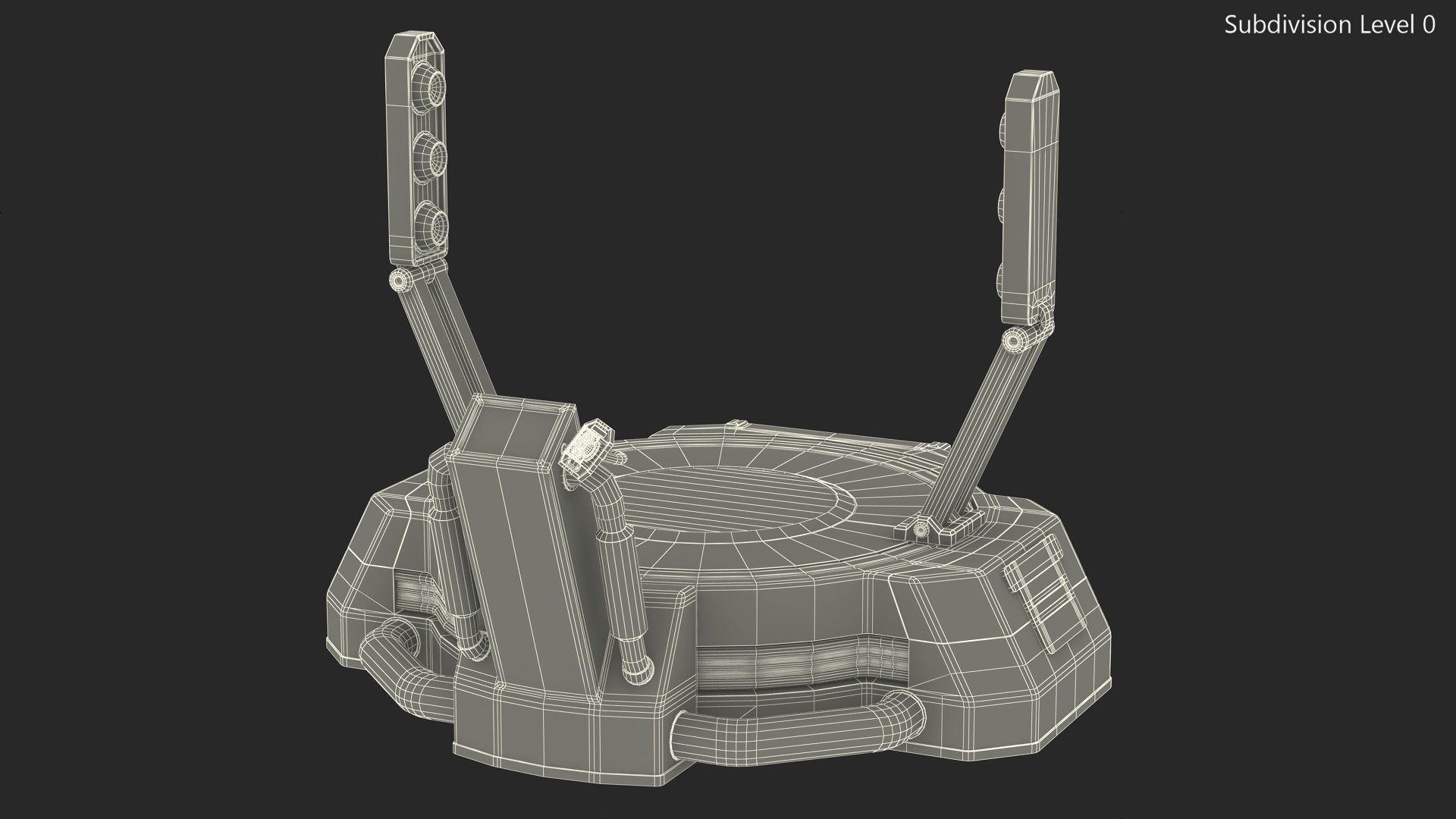 Sci Fi Teleport Machine Is Off 3D Model - TurboSquid 2236579