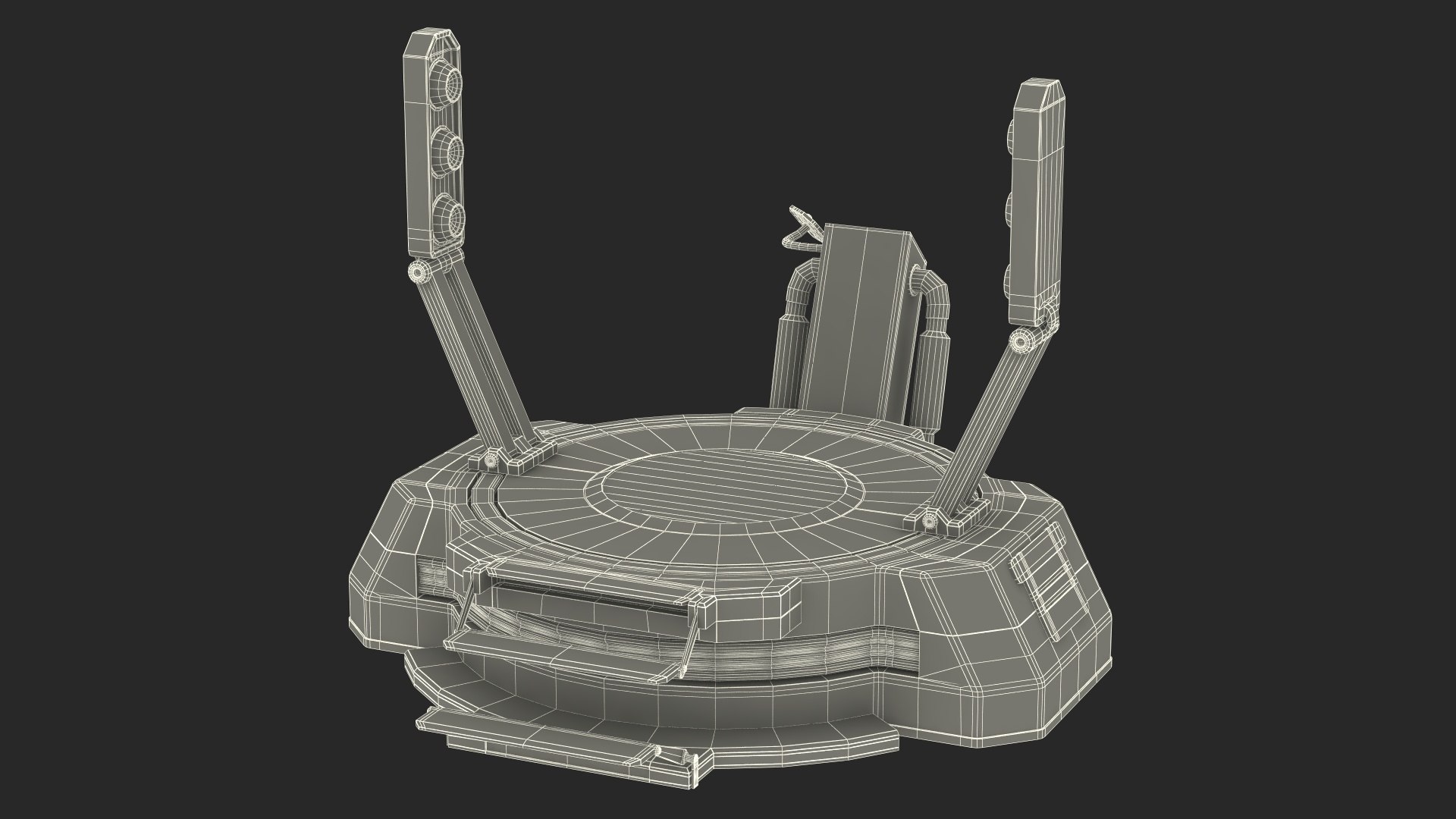 Sci Fi Teleport Machine Is Off 3D Model - TurboSquid 2236579