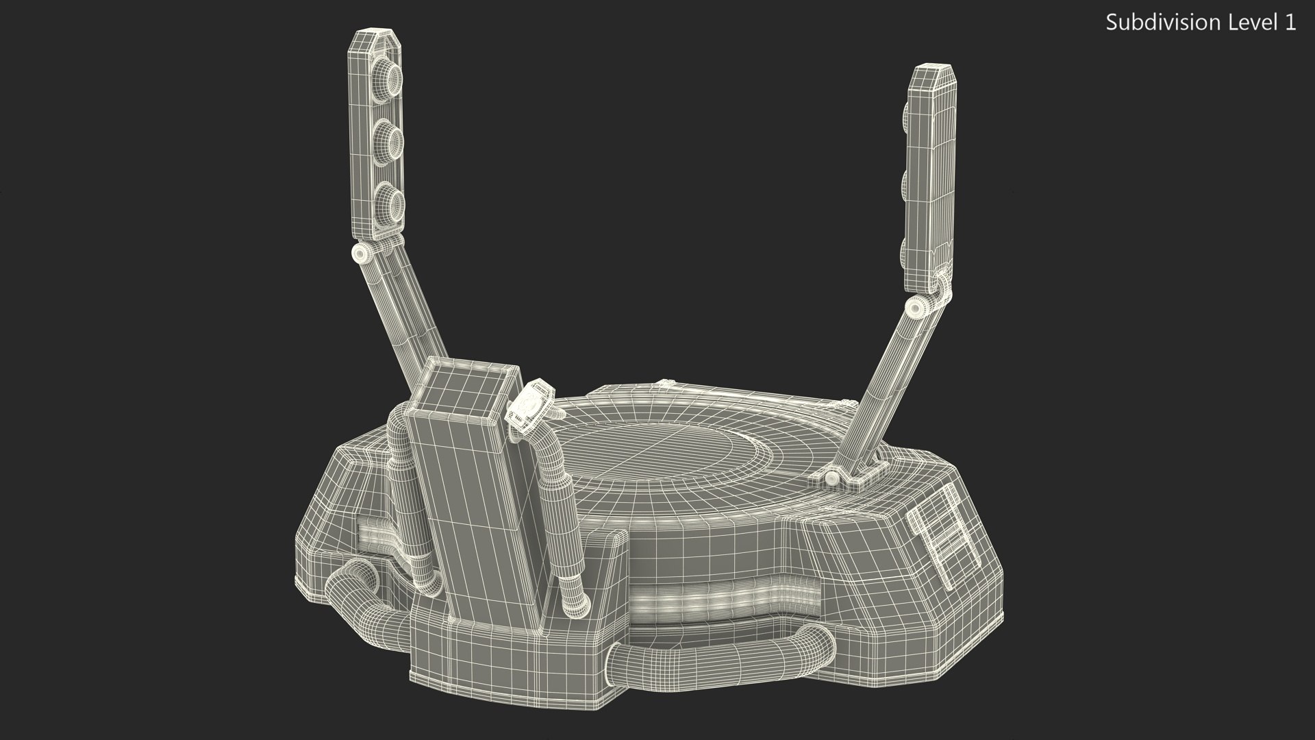 Sci Fi Teleport Machine Is Off 3D Model - TurboSquid 2236579