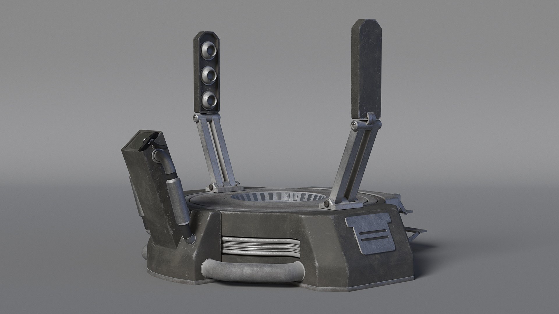 Sci Fi Teleport Machine Is Off 3D Model - TurboSquid 2236579