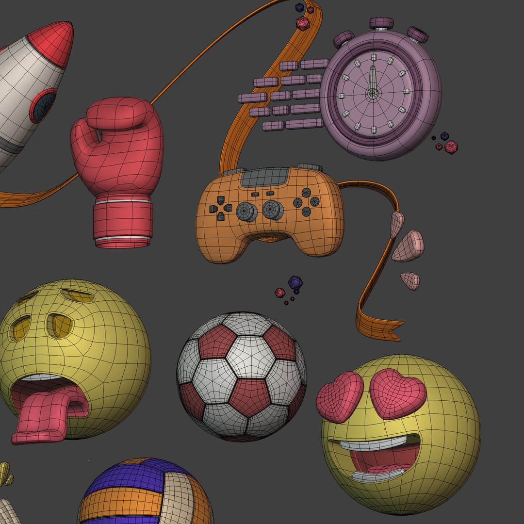 3D Cartoon Pack Model - TurboSquid 2169703